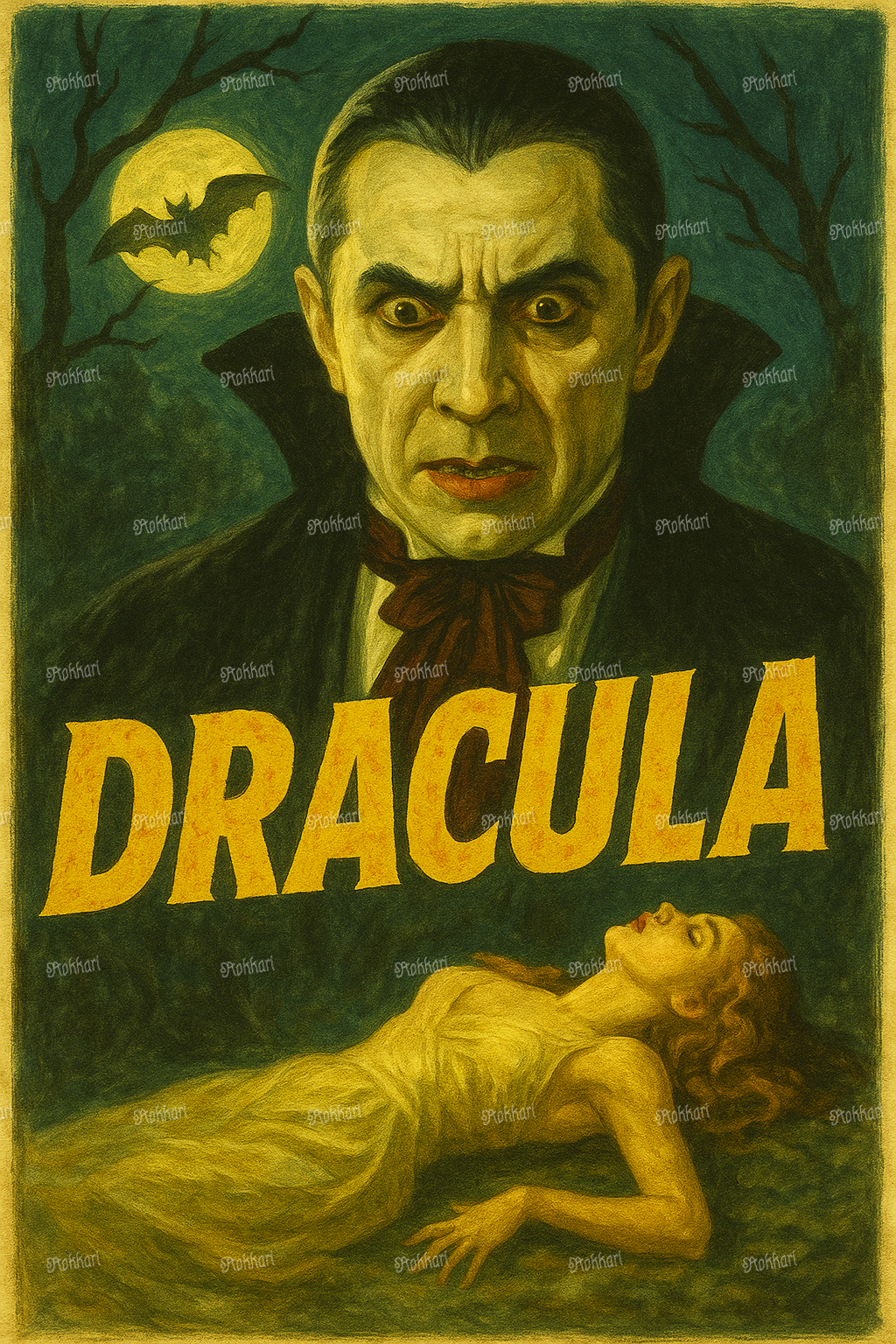 Pre-order Classic Dracula – Rokkari Diamond Painting Dark Art Accesories