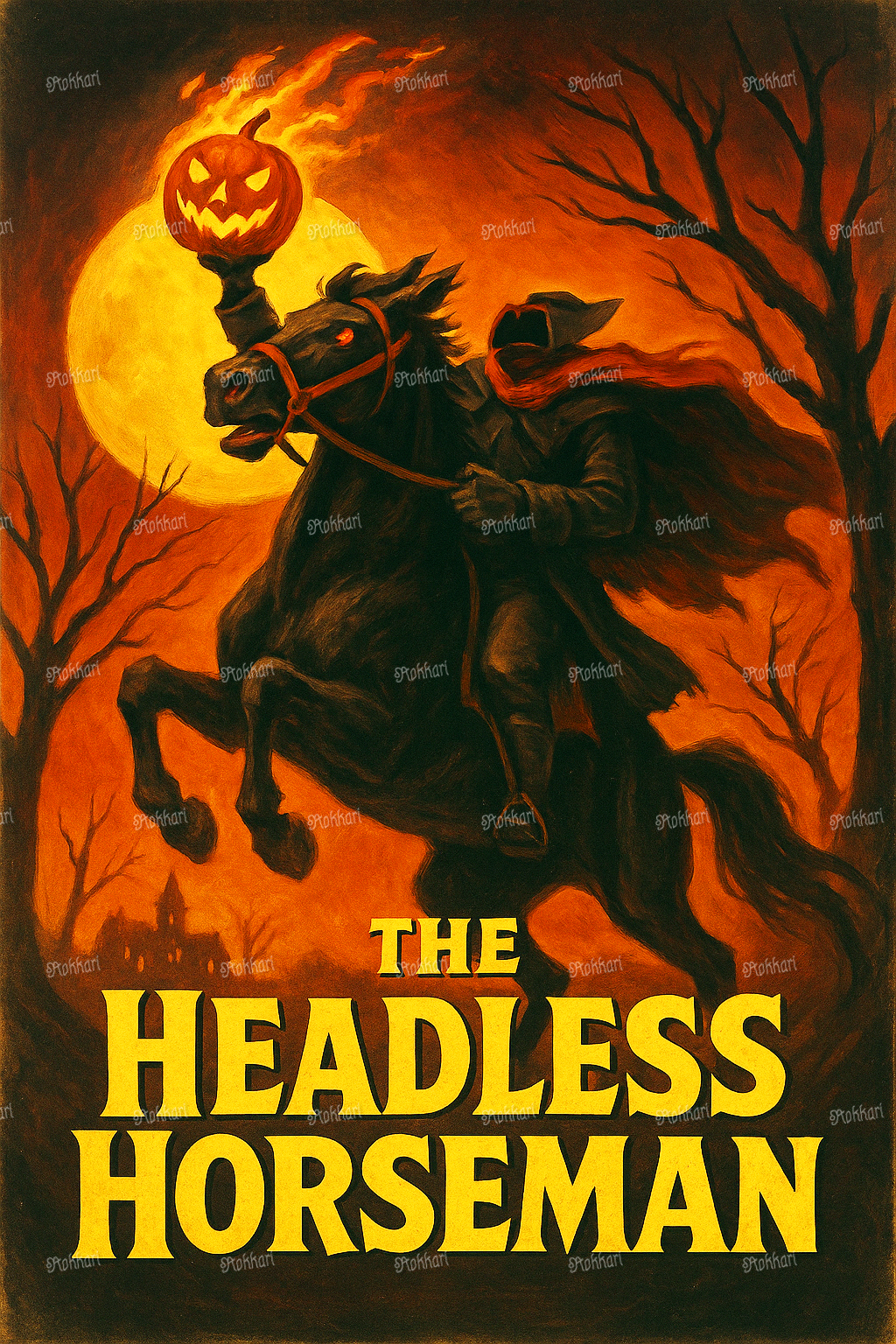 Pre-order Classic Headless Horseman – Rokkari Diamond Painting Dark Art ...